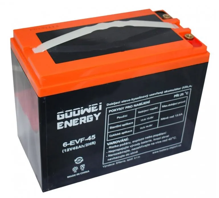 Ropere - GOOWEI ENERGY Pb traction backup battery VRLA GEL 12V 45Ah (6 ...